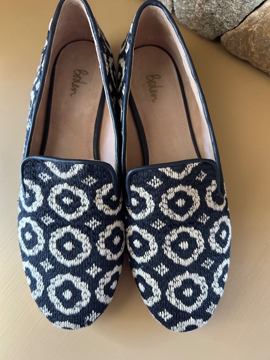 Shoes | Boden Navy And White Loafers | Poshmark